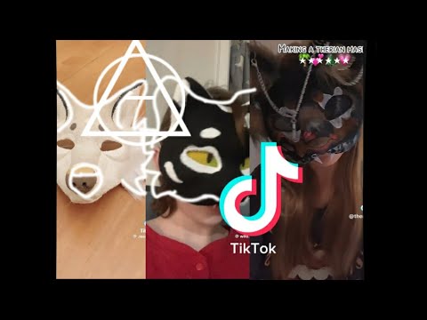 Therian mask making & mask tutorials TikTok Compilation 🐾🎨 || Alterhumans of TikTok