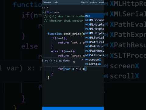 Prime Numbers in 60 sec 😱😱🔥 #shorts #javascript