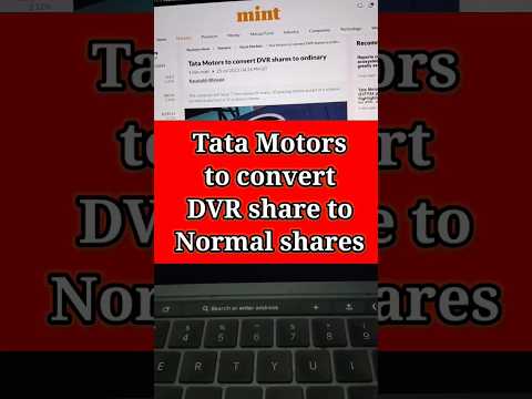 Tata Motors DVR share  convert to normal shares, Tata motorSgare news #tata #shorts #shortsfeed