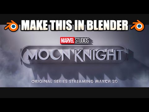 How to Create the Moon Knight Titlecard in Blender | Tutorial
