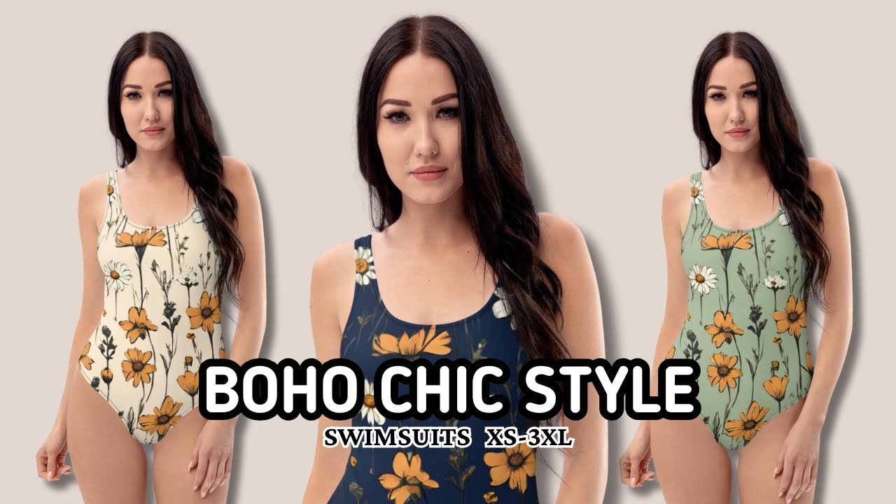 Boho chic style - bohemian swimsuits on Etsy