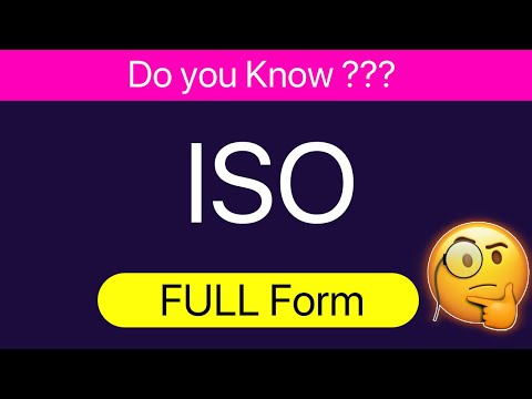ISO Full Form | What is full form of ISO| Do you know full form of ISO