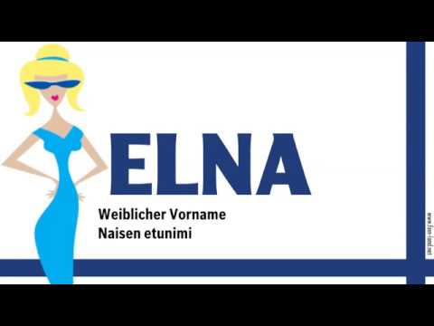 Elna, finnischer Vorname ELNA. Namenstag, nimipäivä