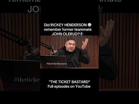 Did #halloffamer #baseballplayer #rickeyhenderson remember his former teammate #johnolerud ?