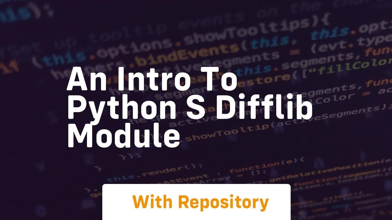 An intro to python s difflib module
