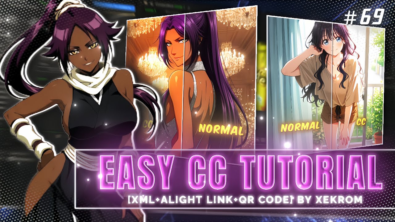 EASY COLOUR CORRECTION TUTORIAL ✨ [XML+ALIGHT LINK+QR CODE] | ALIGHT MOTION 📲