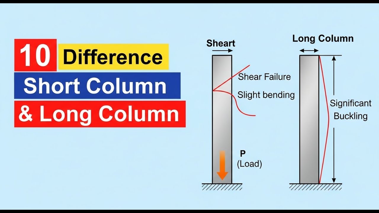 Difference between Short column and Long column