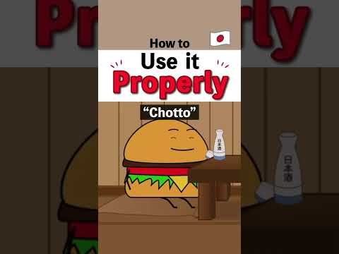 PROPERLY use "chotto" - useful Japanese Phrase 🤏