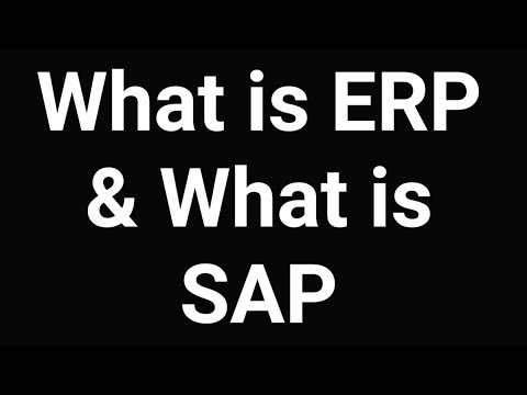 What is ERP & What is SAP , #ERP # SAP