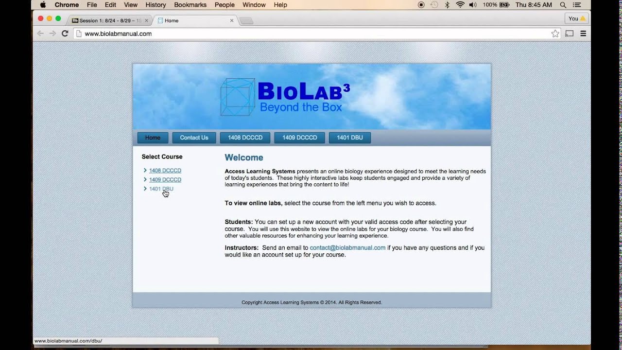 Lab Orientation / Example Submission