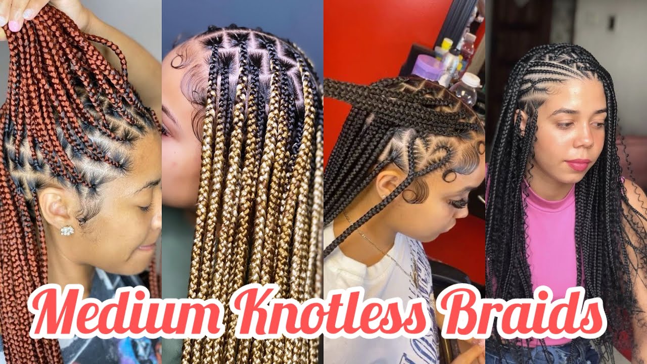 Best & Cute Medium Knotless Box Braids Hairstyles Ideas ‼️Very demure😀