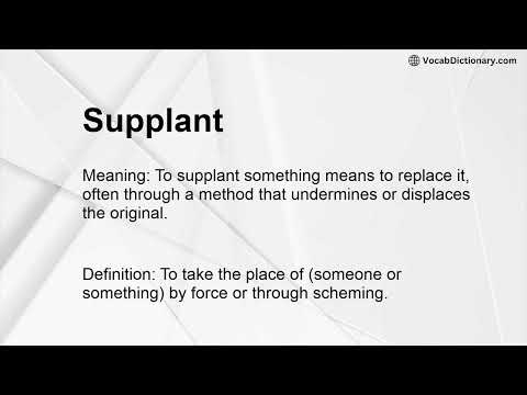 Supplant Meaning