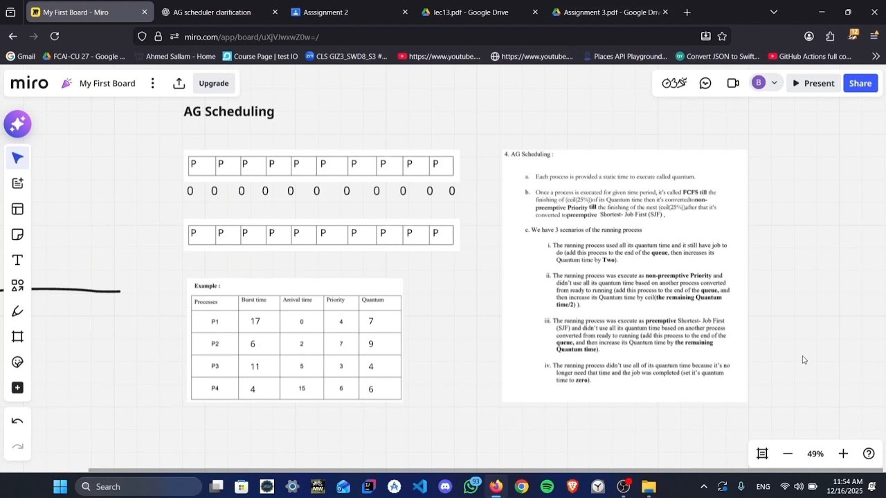 OS Assignment3 - AGScheduling