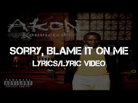 Akon - Sorry, Blame It On Me (Lyrics/Lyric Video)