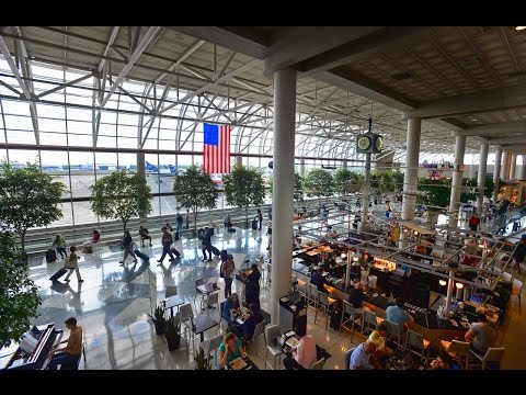 Explore massive CLT Charlotte NC American Airlines Hub Terminal