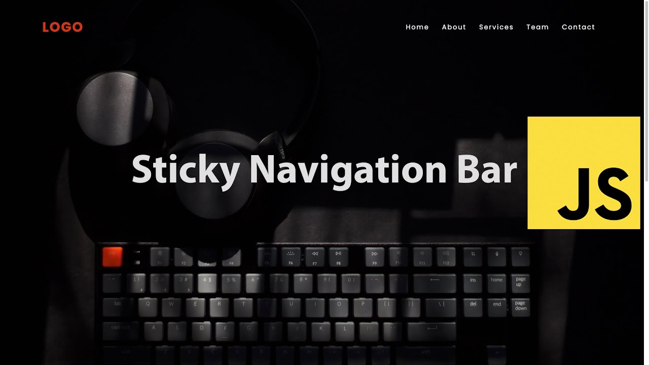 Sticky Navigation Bar | Vanilla JavaScript