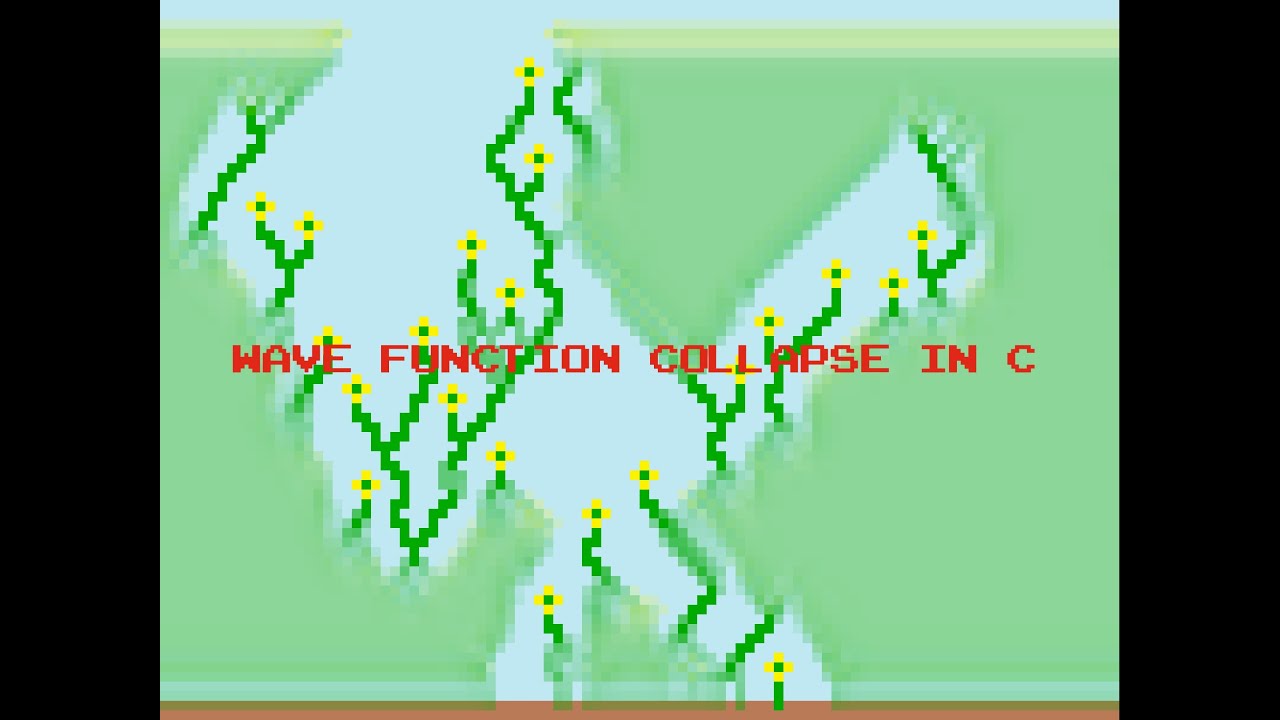 Wave Function Collapse Algorithm in C -  wfc demo