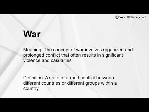 War Meaning