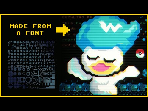Text Mode Pixel Art | Quaxly Timelapse