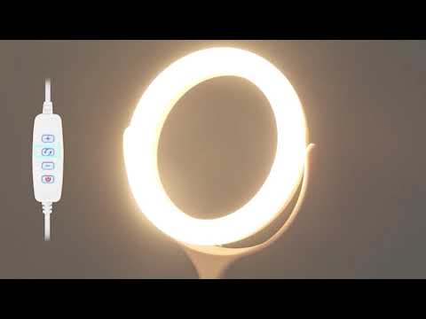 Yarrashop Selfie Ring Light with Stand and Phone Holder, Webcam Stand Light for Laptop