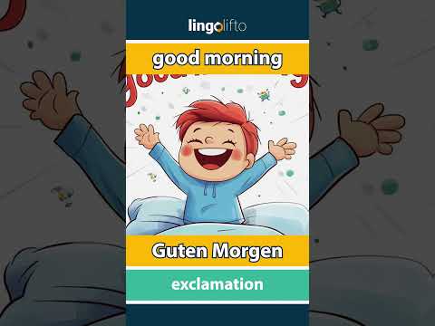π¬π§π©πͺ good morning - Guten Morgen : learn English : Lernen wir Englisch