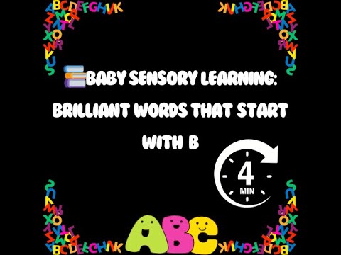 🍏 Baby’s First Words: Starting with B | 📚 Baby Sensory Learning: Brilliant Words That Start with B