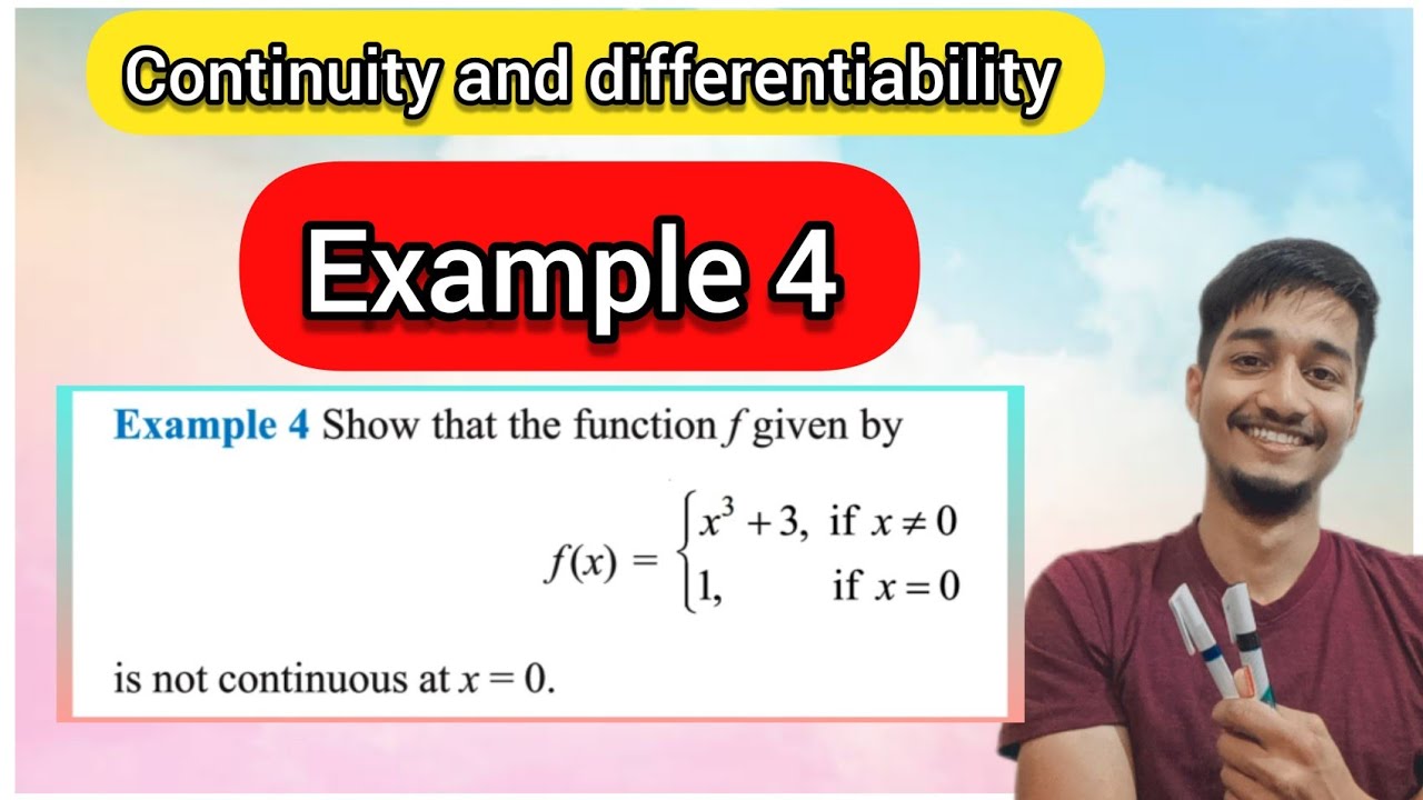 Continuity and differentiability example 4 | Example 4 chapter 5 class 12