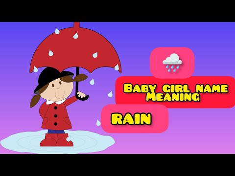 Hindu baby girl names 2023 || Baby girl name meaning Rain