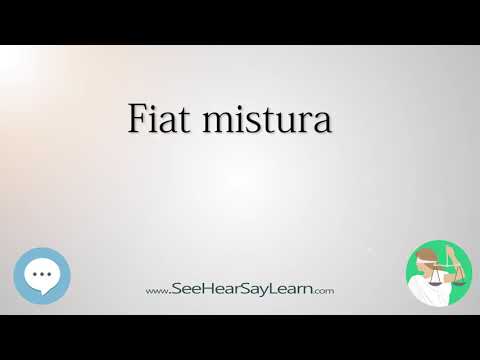 Fiat mistura (Medical Latin Terminology & Definitions) 🤸♀️📜🧠👩🎓👍🔊