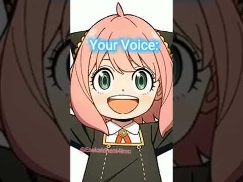 #anime #spyxfamily #japanese #voice acting Anya forger famous lines | Voice Acting challenge
