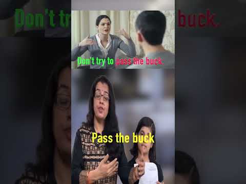 Pass the buck idiom meaning | #shorts