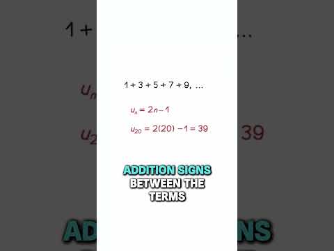 The difference Between Sequence & Series | Explained in 20 seconds - IB Maths