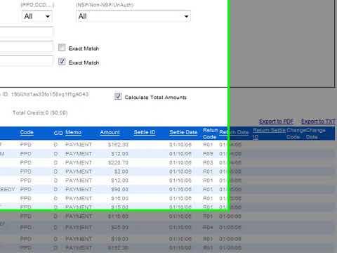 ACHWorks | Settlements and Returns
