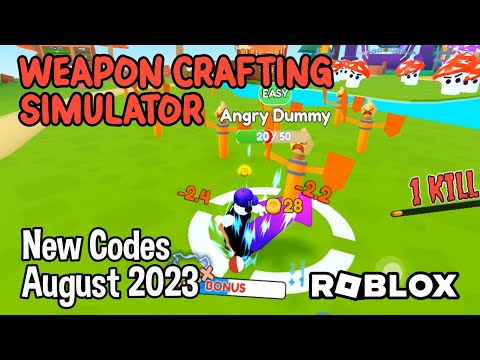 Roblox Weapon Crafting Simulator New Codes August 2023
