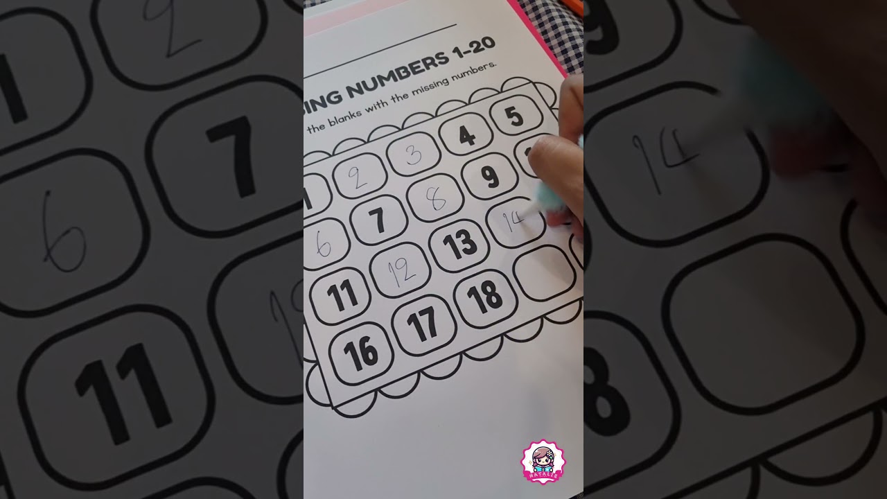 🥬 Missing numbers #worksheet #printable #teacherspayteachersresources #nataliestudio #mathworksheet