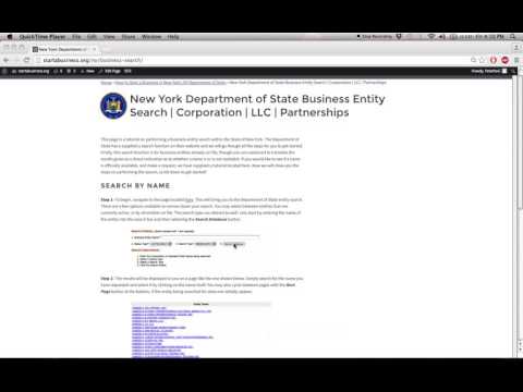 New York Department of State Business Entity Search | Corporation | LLC | Partnerships
