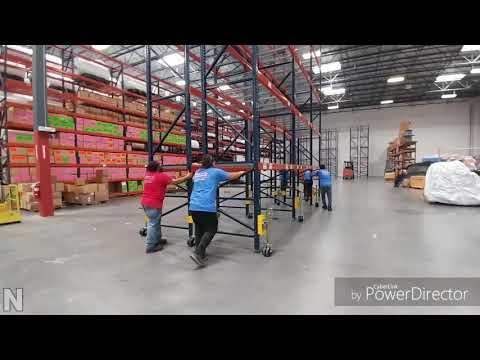 Moving a Pallet Rack in a Warehouse