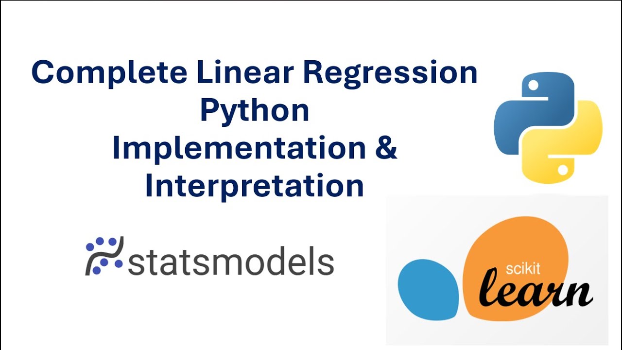 Complete Linear Regression | Python | Interpretation | Scikit-learn | Statsmodels