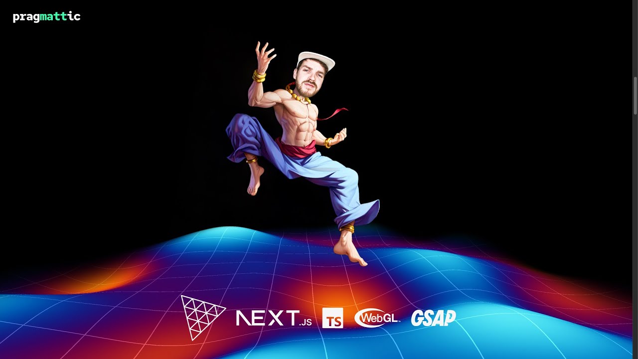 Animated wave plane in React Three Fiber. Custom shader material tutorial 🎨