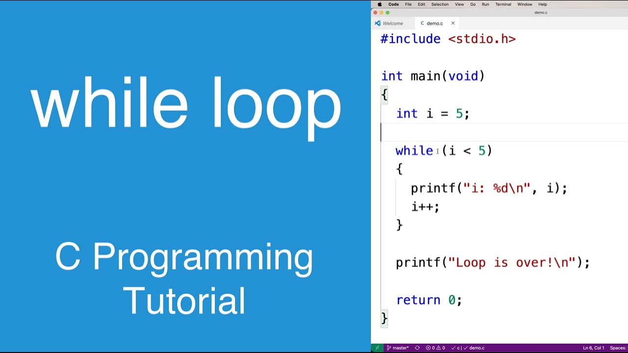while loop C | Programming Tutorial