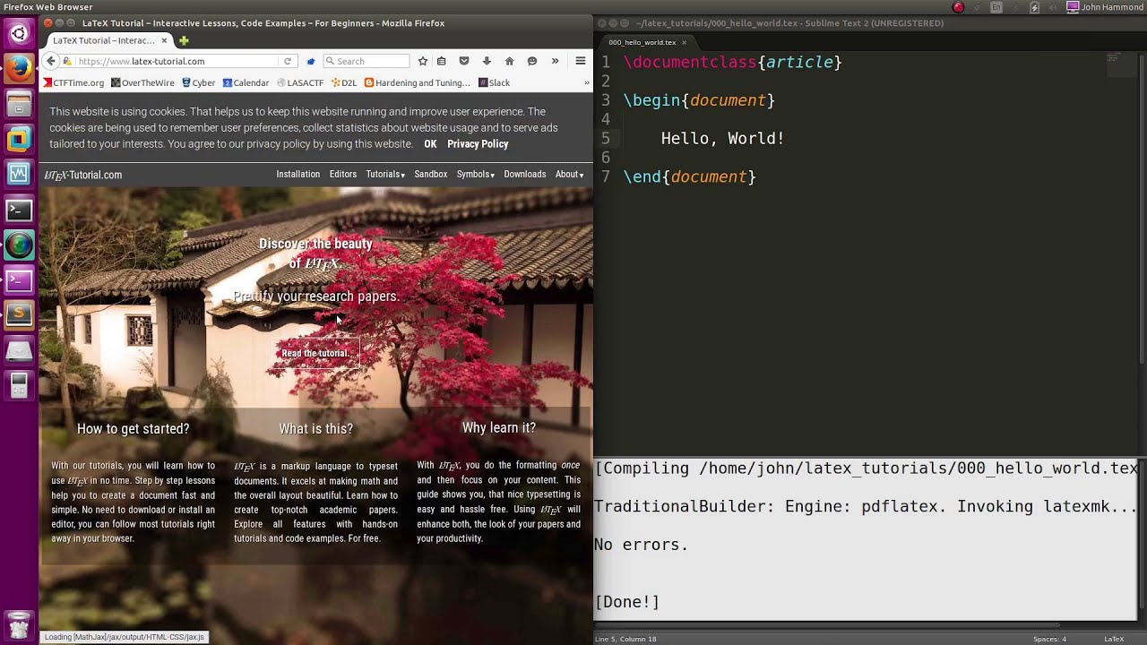 LaTeX 00: Hello World!