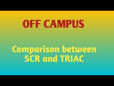 Comparison between SCR and TRIAC