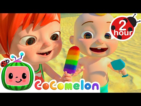 Beach Song: Sandcastles and Popsicles 🏖️ CoComelon Nursery Rhymes & Kids Songs | After School Club