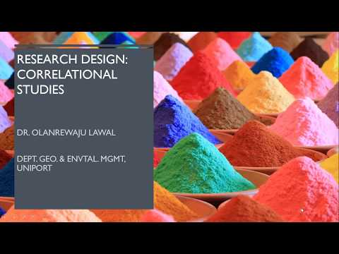 Research Design: Correlational Studies