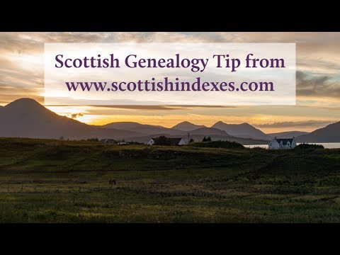 Scottish Genealogy Tip - Understand the Maiden Surname Tradition in Scotland