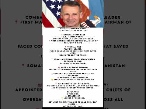 Peter Pace – The Marine Who Led Them All