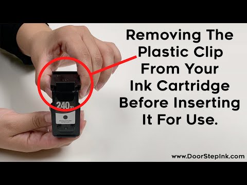 Removing The Protective Plastic Clip Before Inserting Your Ink Cartridge