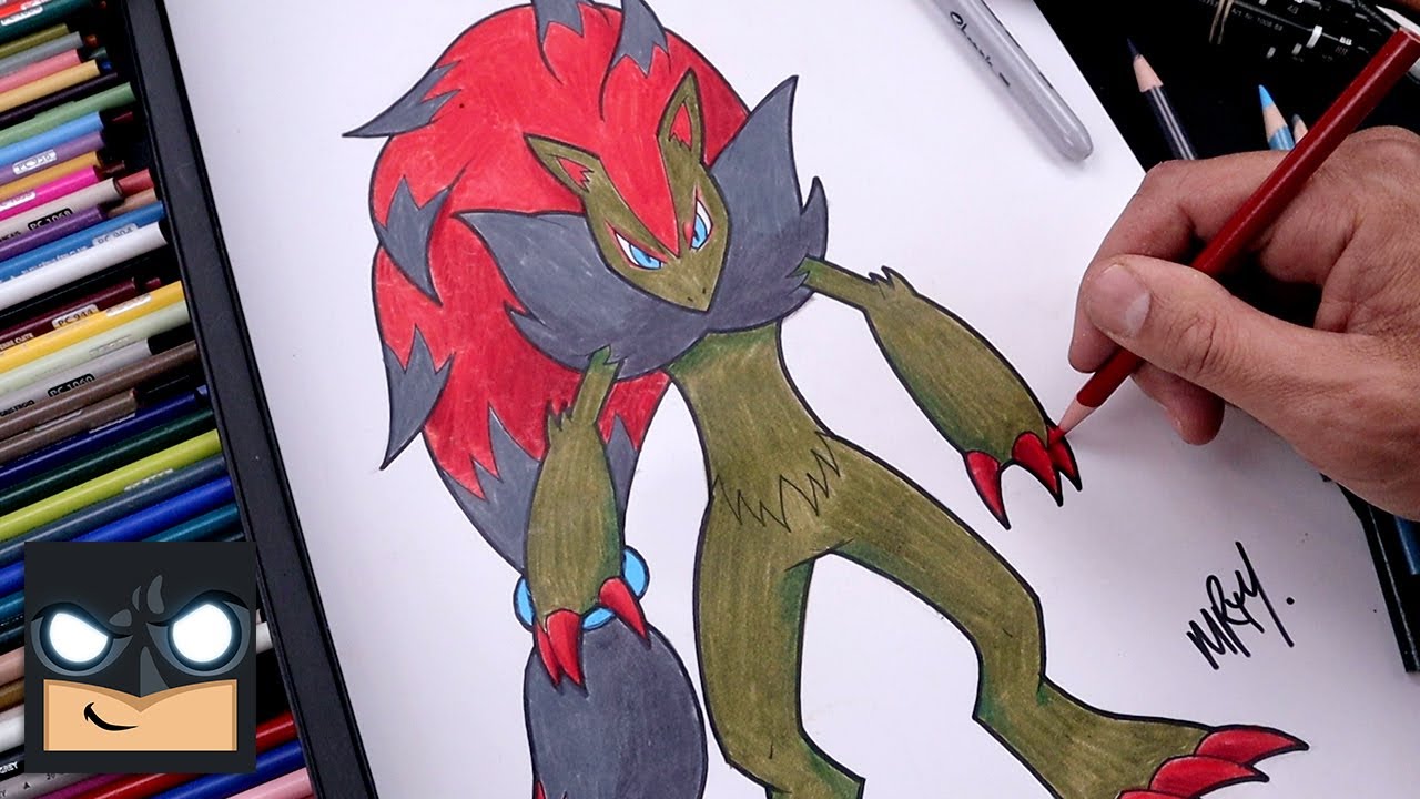 How To Draw Zoroark | Pokemon Draw & Color Tutorial (Step by Step)