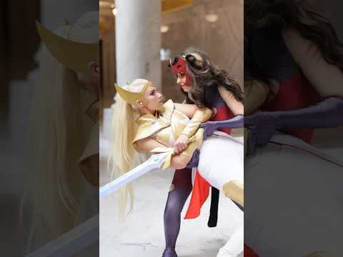 Hey Adora π w/ @halcybella #shera #catra #cosplay