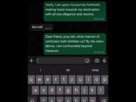 Bro has medieval autocorrect 💀
